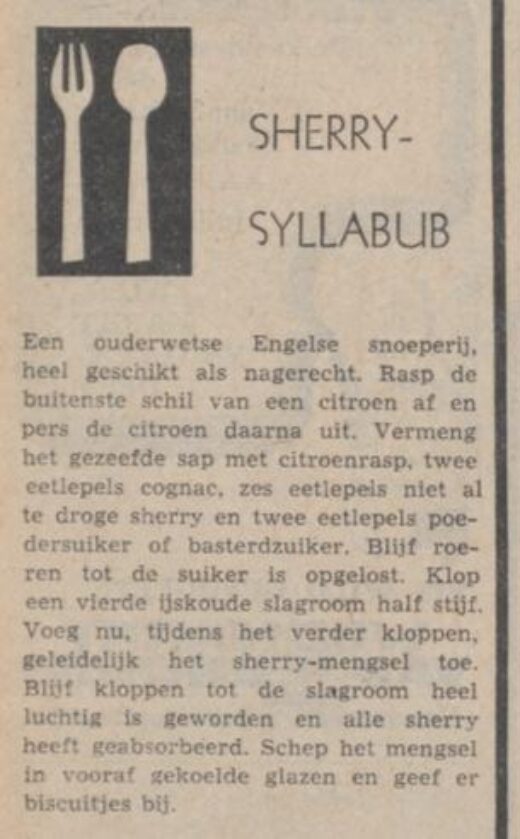 Allard Pierson | Kerstdessert: Everlasting Syllabub